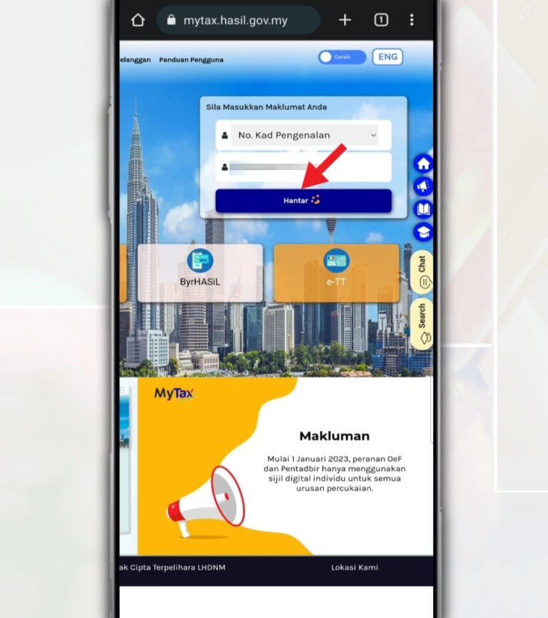 Cara Tukar Kata Laluan Akaun MyTax Atau Reset Password Bagi Yang Terlupa | ALI GAJET