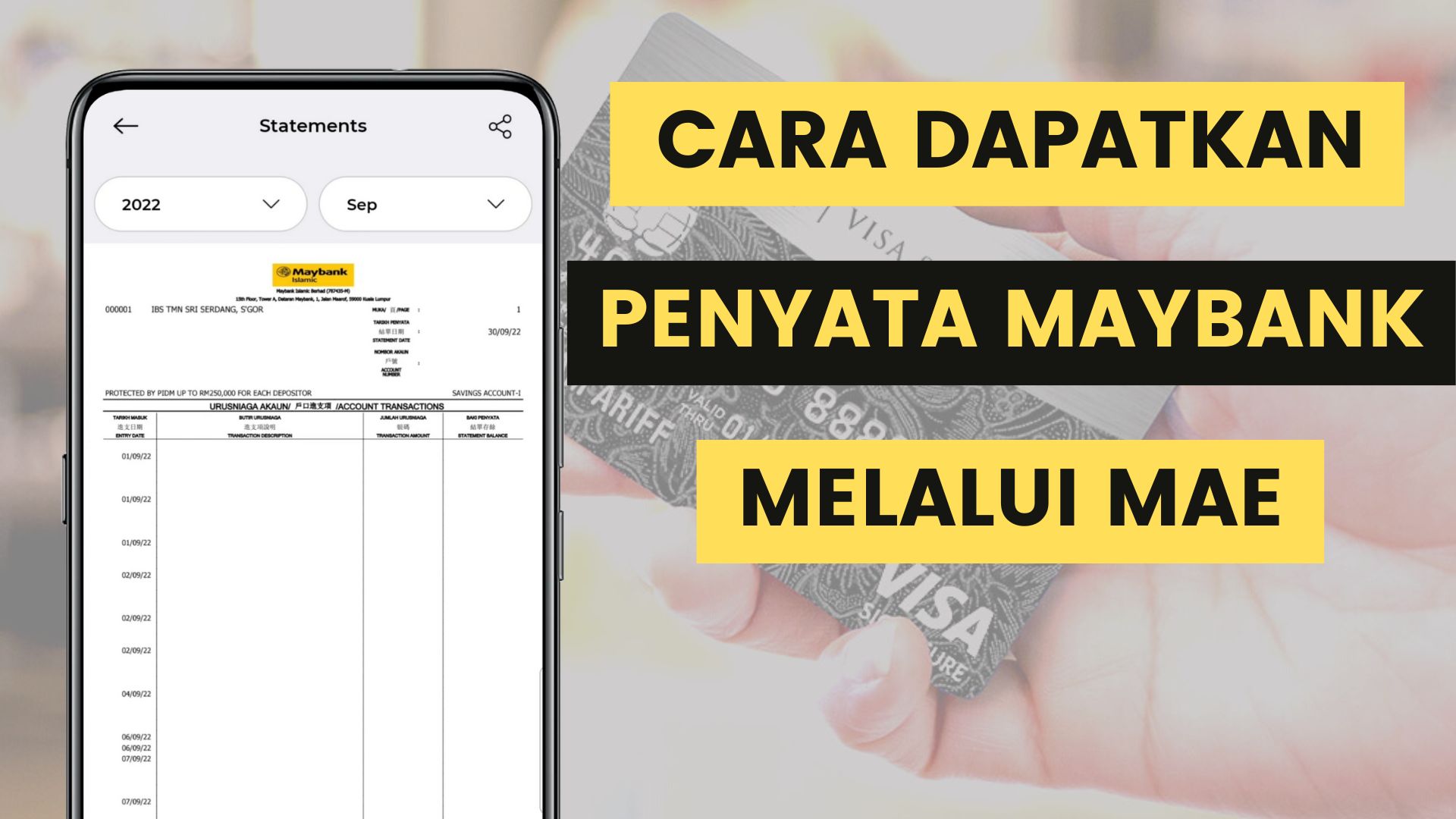 Cara Muat Turun Atau Download Penyata Maybank Melalui Aplikasi MAE | ALI GAJET