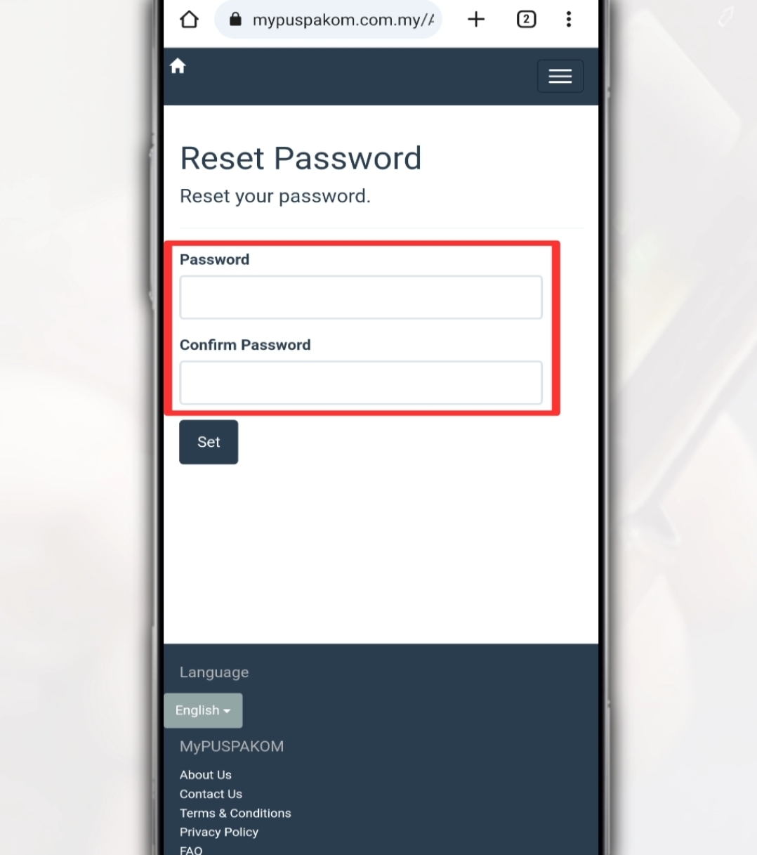 Cara Tukar Kata Laluan MyPUSPAKOM Atau Reset Password Bagi Yang Terlupa | ALI GAJET