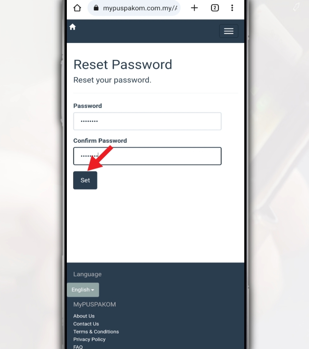 Cara Tukar Kata Laluan MyPUSPAKOM Atau Reset Password Bagi Yang Terlupa | ALI GAJET