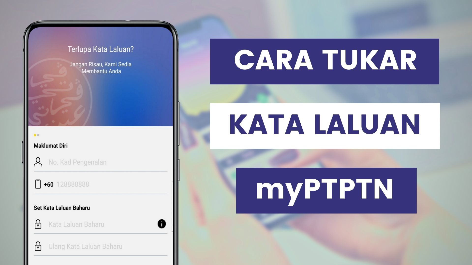 Cara Tukar Kata Laluan Baru Akaun myPTPTN Atau Reset Password Bagi Yang Terlupa | ALI GAJET