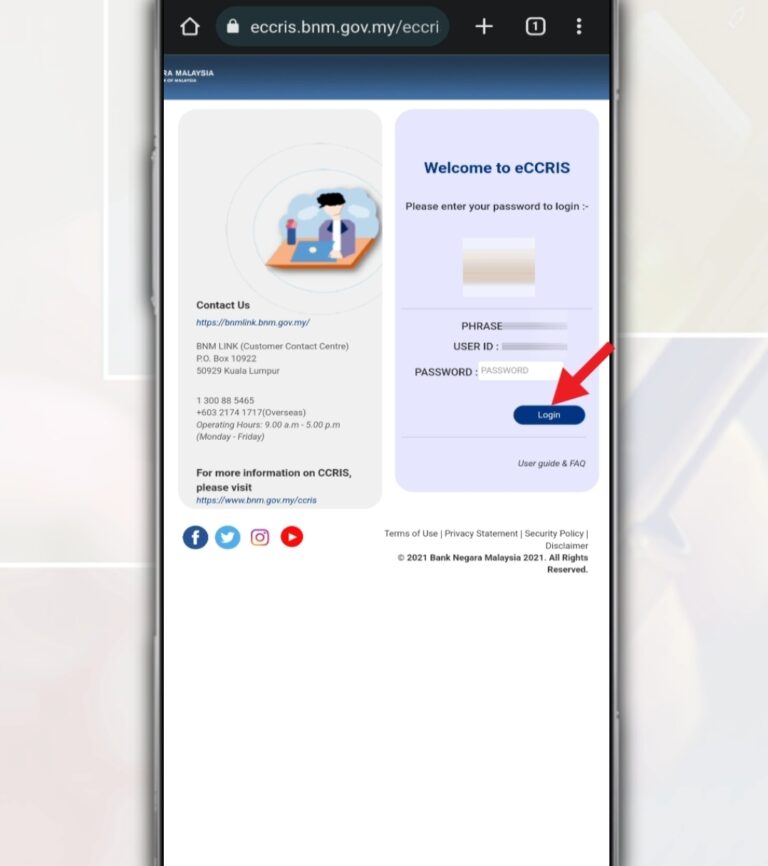 Cara Log Masuk Akaun eCCRIS Di eccris.bnm.gov.my Untuk Semak Laporan ...