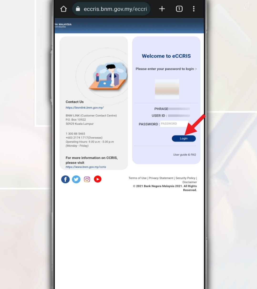 Cara Log Masuk Akaun eCCRIS Di eccris.bnm.gov.my Untuk Semak Laporan ...